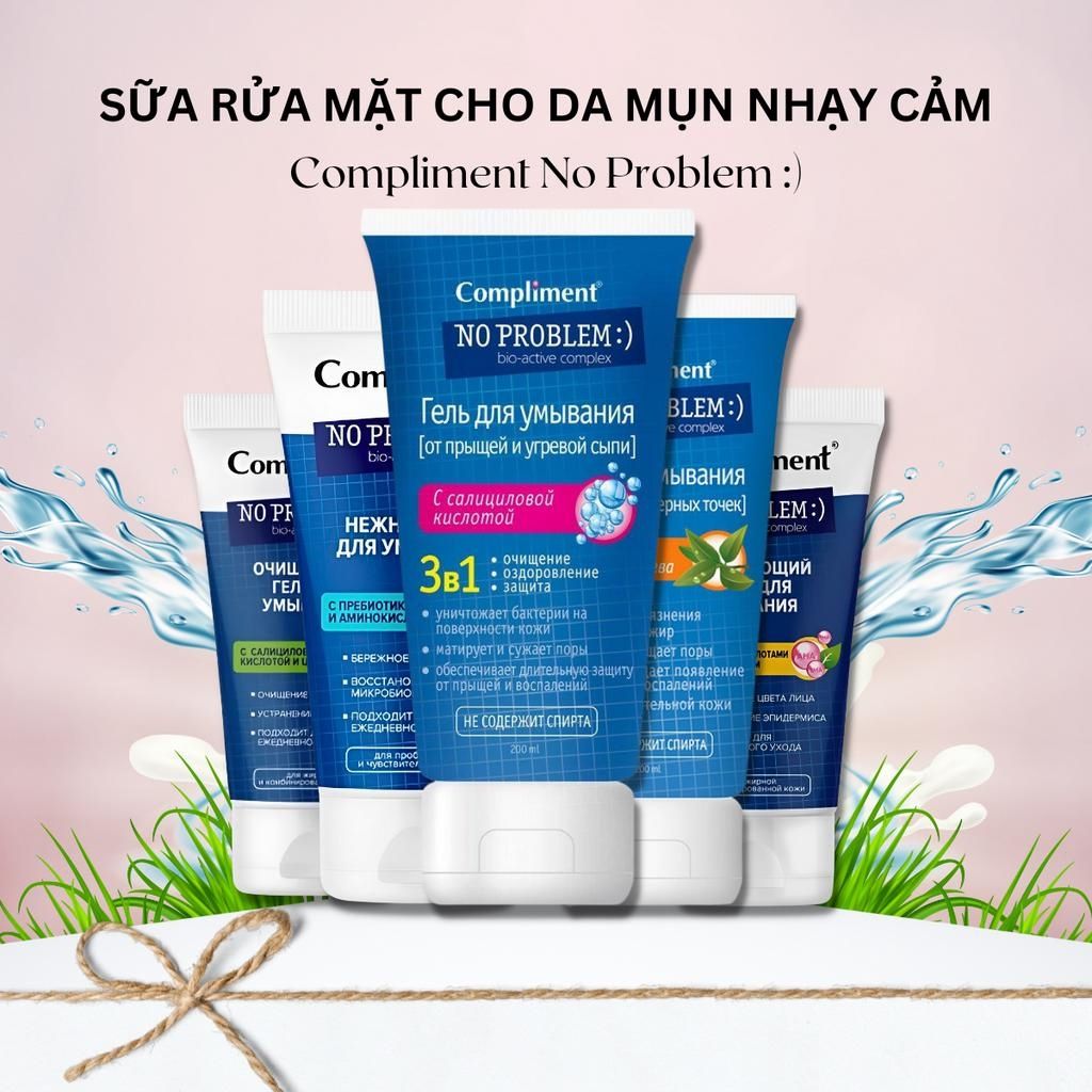 Sữa Rửa Mặt Compliment No Problem 200ml Thanh Chân Cosmetics cửa hàng ...