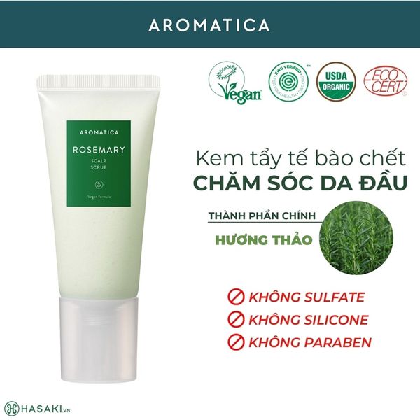 Tẩy Tế Bào Chết Da Đầu Aromatica Rosemary Scalp Scrub 165g Thanh Chân Cosmetics cửa hàng mỹ phẩm ...