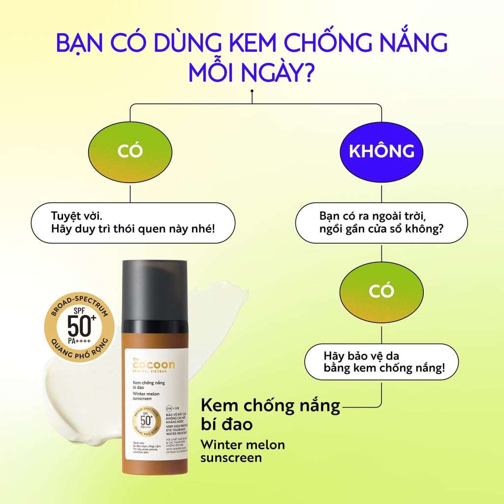 Kem Chống Nắng Bí Đao Cocoon Winter Melon Sunscreen 50ml Thanh Chân ...