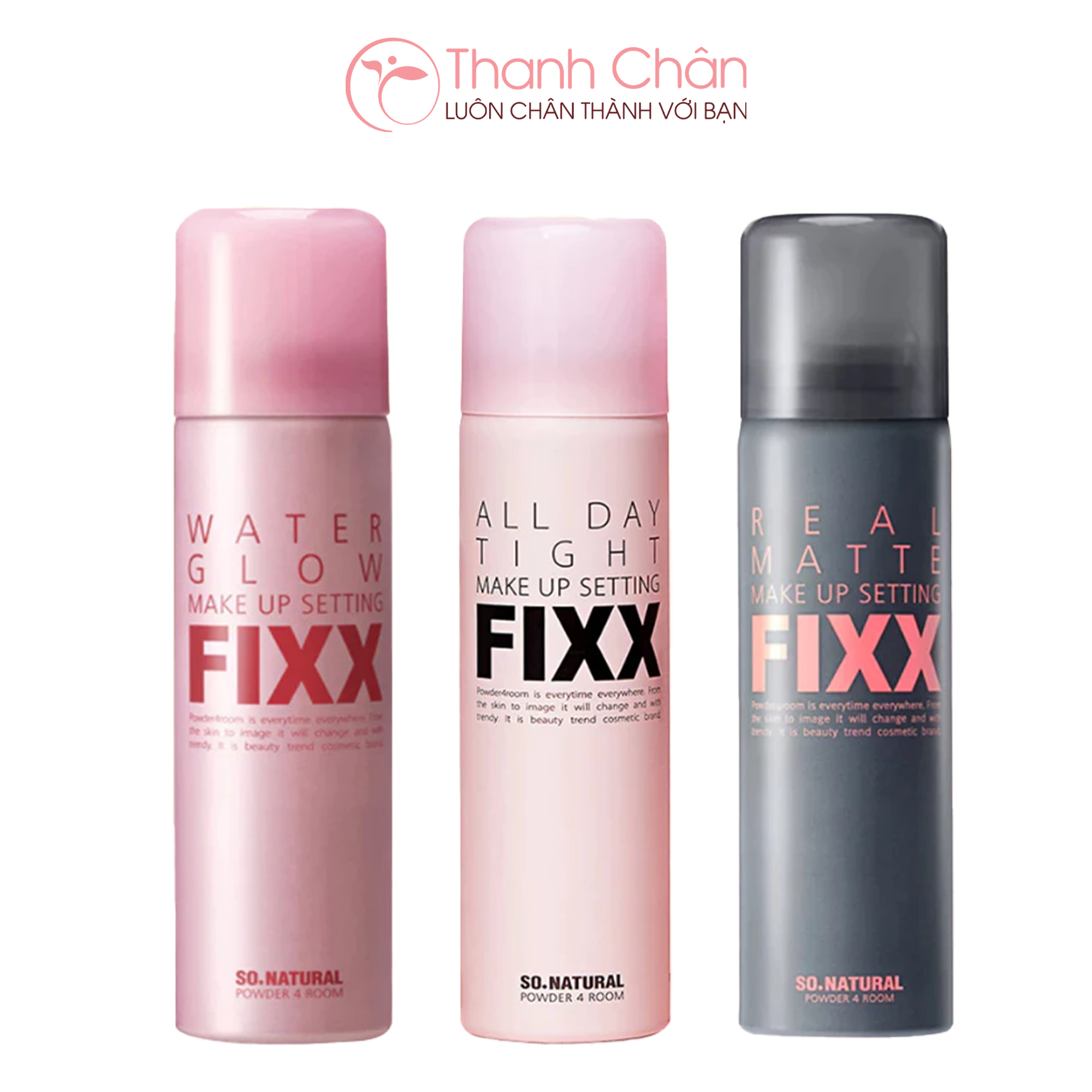 Xịt khóa nền makeup So Natural Fixx 75ml Thanh Chân Cosmetics cửa hàng mỹ phẩm chính hãng