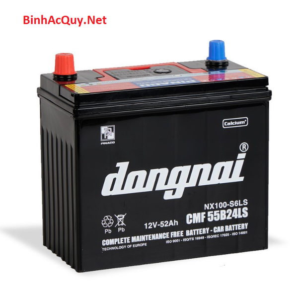 Ắc quy Đồng Nai CMF 55B24LS (Khô 12V-52Ah) – BinhAcQuy.Net