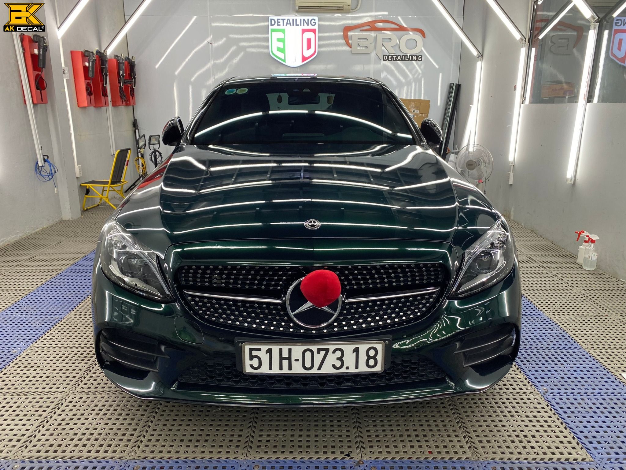 MERCEDES C300 - 10 WRAP GREEN – AK DECAL