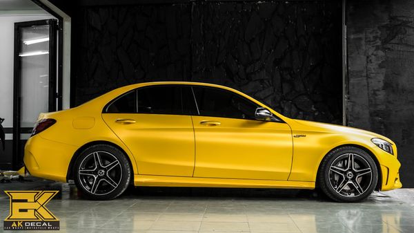 MERCEDES C300 - 07 WRAP YELLOW – AK DECAL