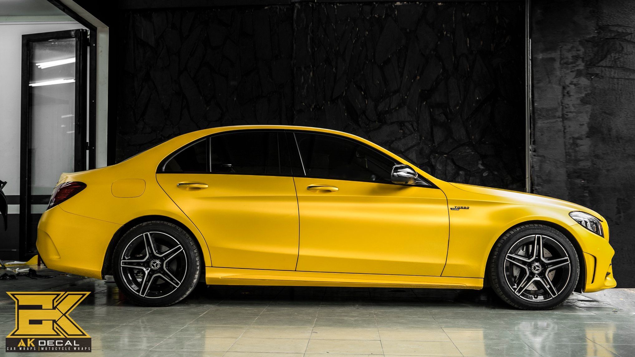 MERCEDES C300 - 07 WRAP YELLOW – AK DECAL