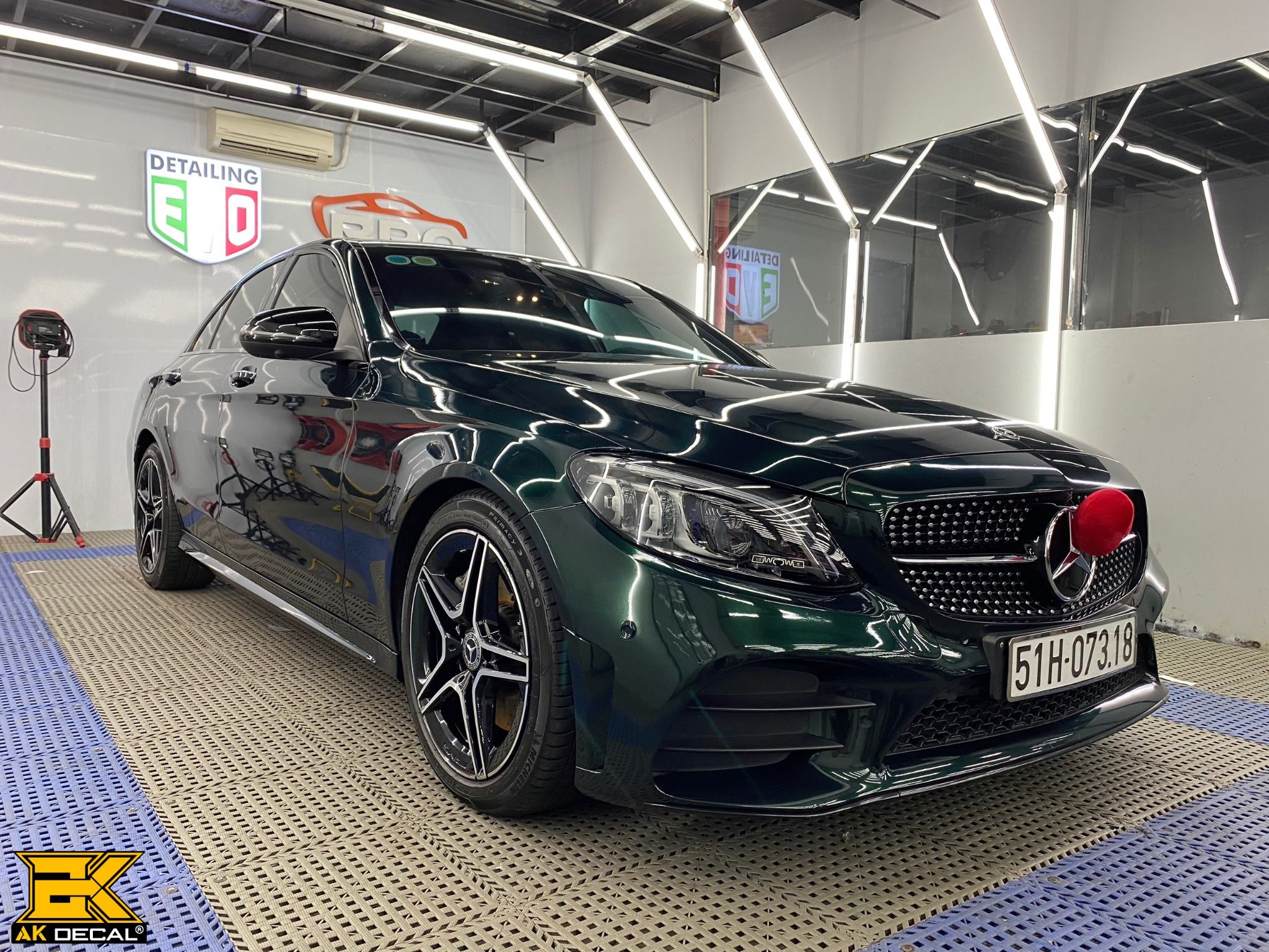 MERCEDES C300 - 10 WRAP GREEN – AK DECAL