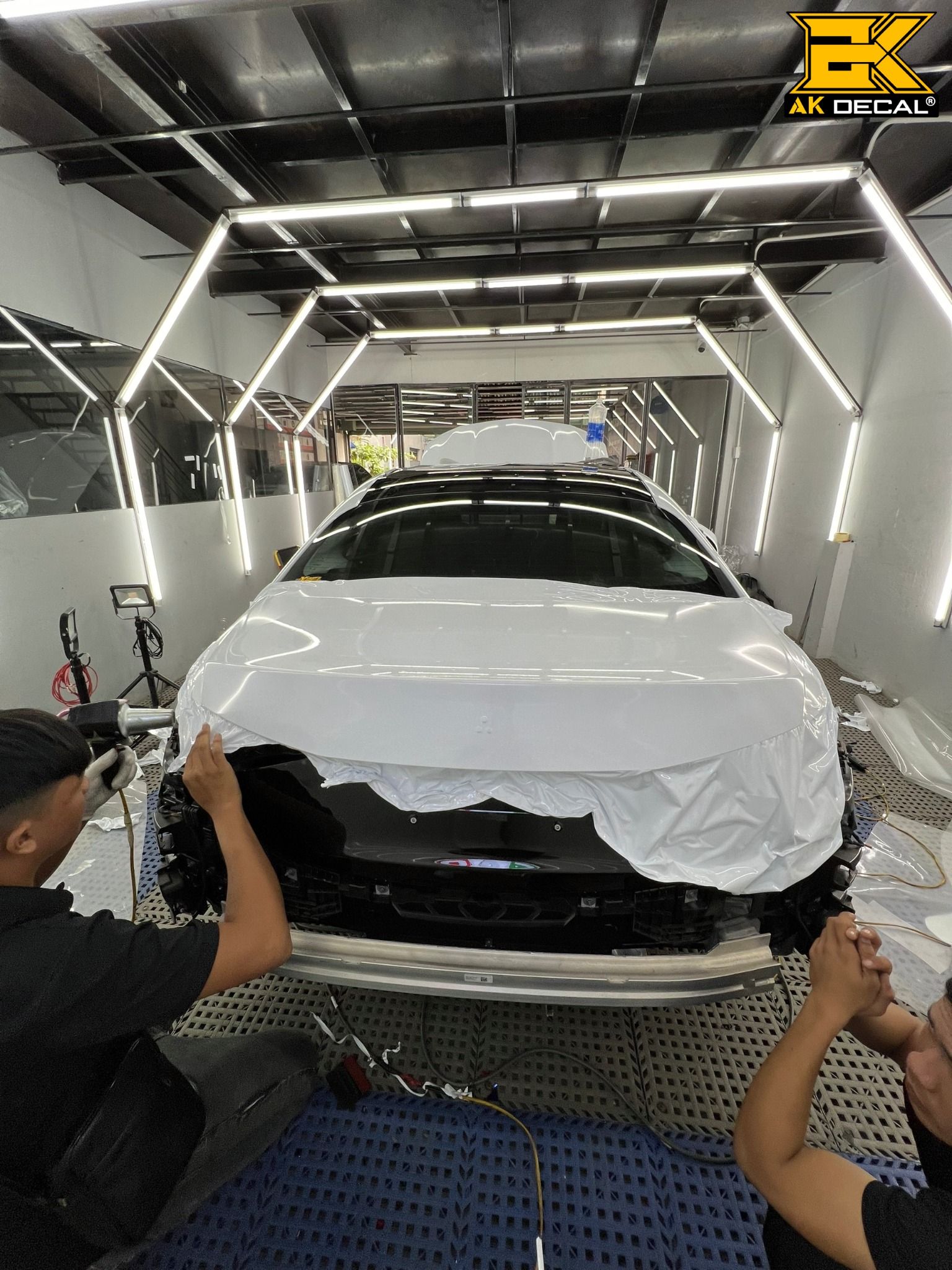 MERCEDES C300 - 09 WRAP WHITE – AK DECAL