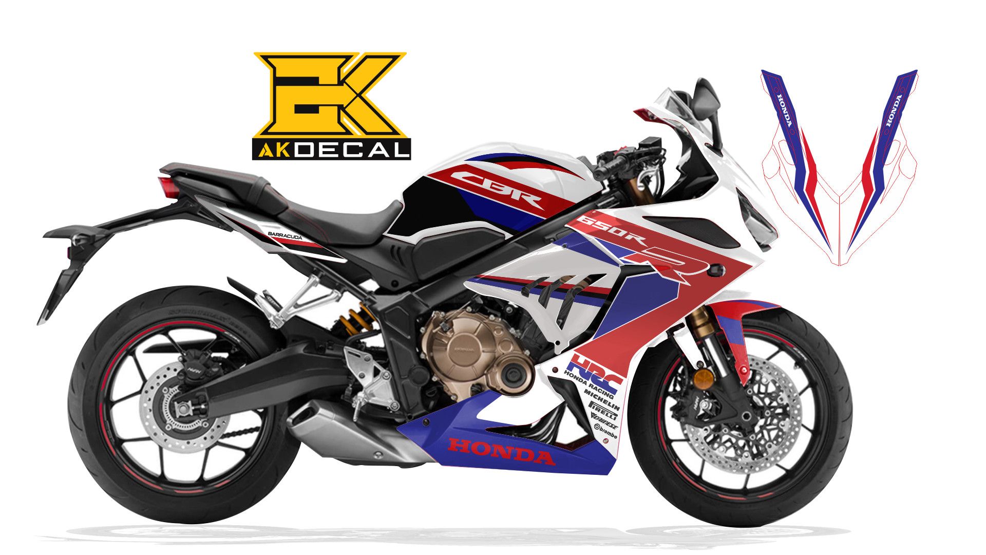 HONDA CBR 650R - DEMO 09 – AK DECAL