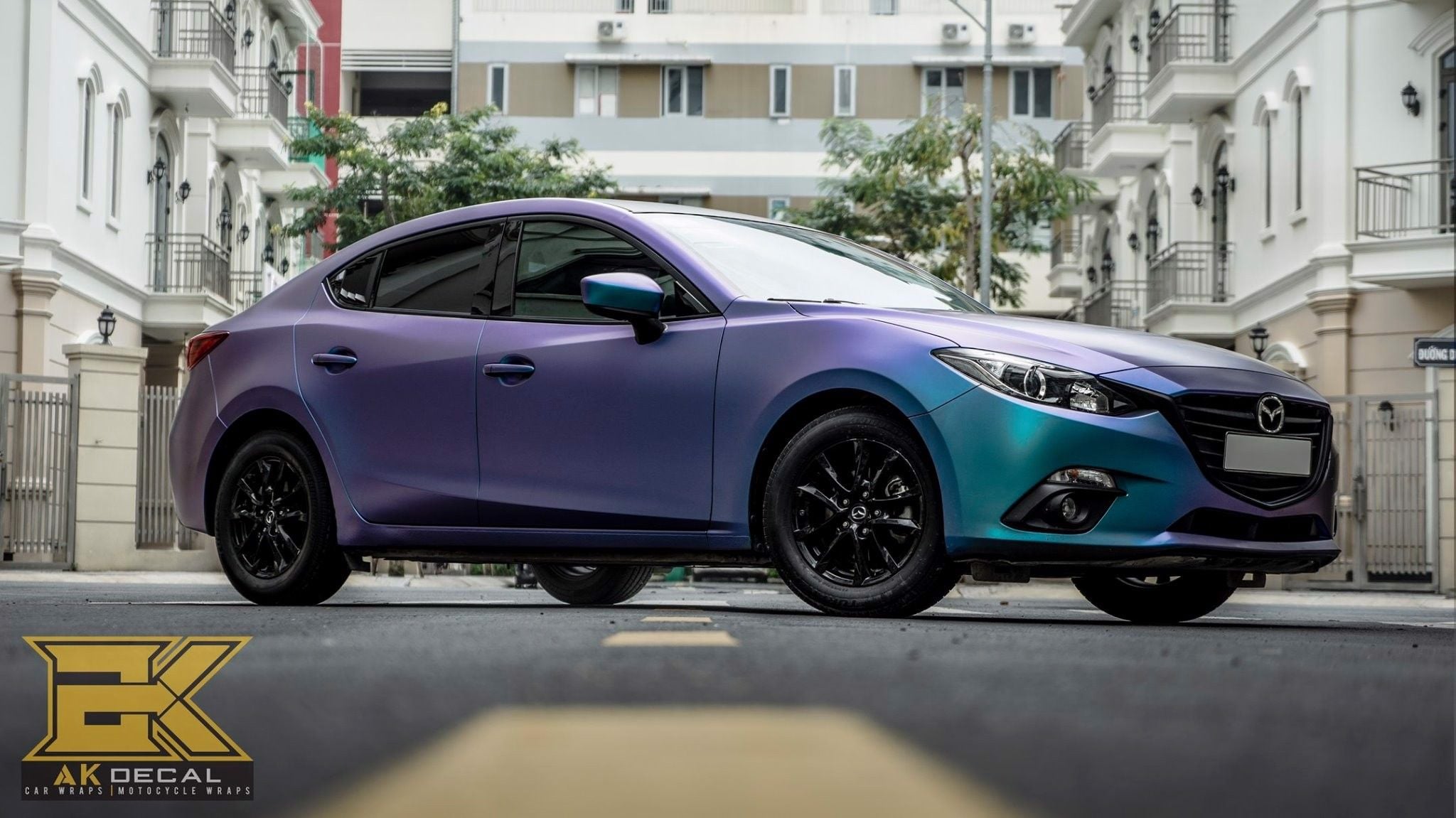 WRAP BLUE - MAZDA 3 – AK DECAL