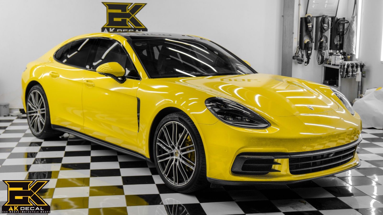 YELLOW ORACAL - Porsche Panamera – AK DECAL