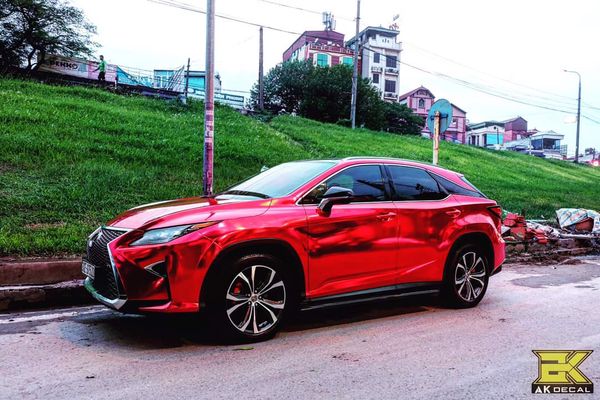 WRAP RED CHROME - LEXUS RX350 – AK DECAL