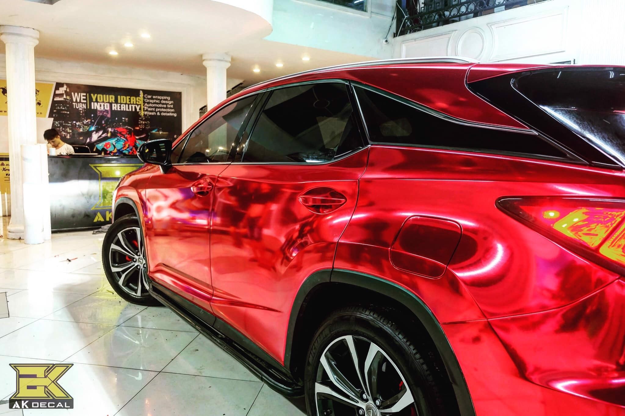WRAP RED CHROME - LEXUS RX350 – AK DECAL