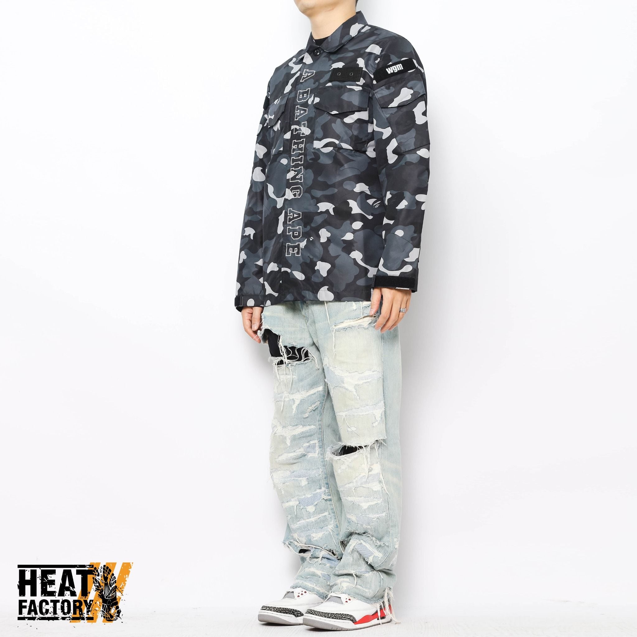 Jacket A Bathing Ape Gradation Camo Military – Heat Factory