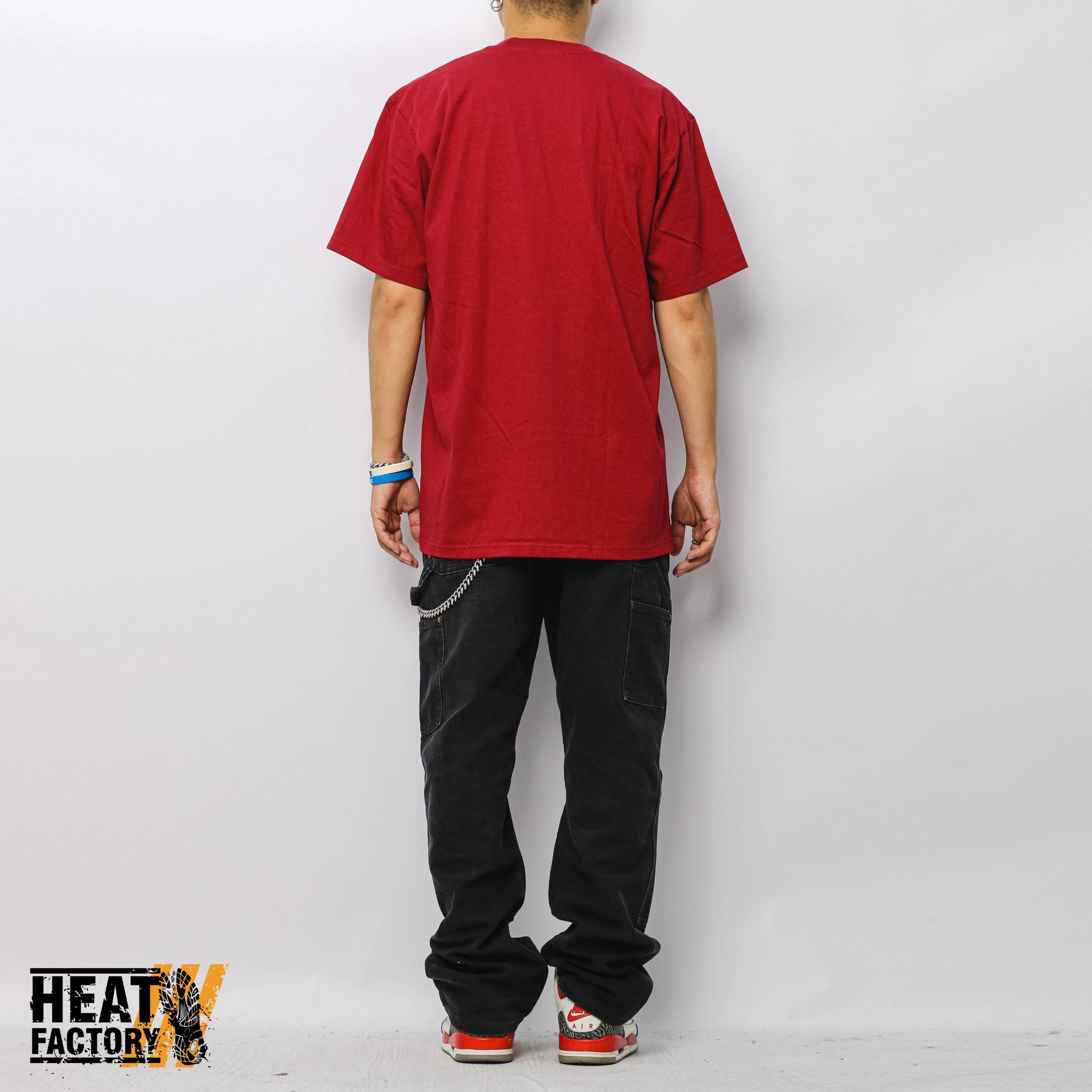 Supreme Tee Script (Cardinal) – Heat Factory