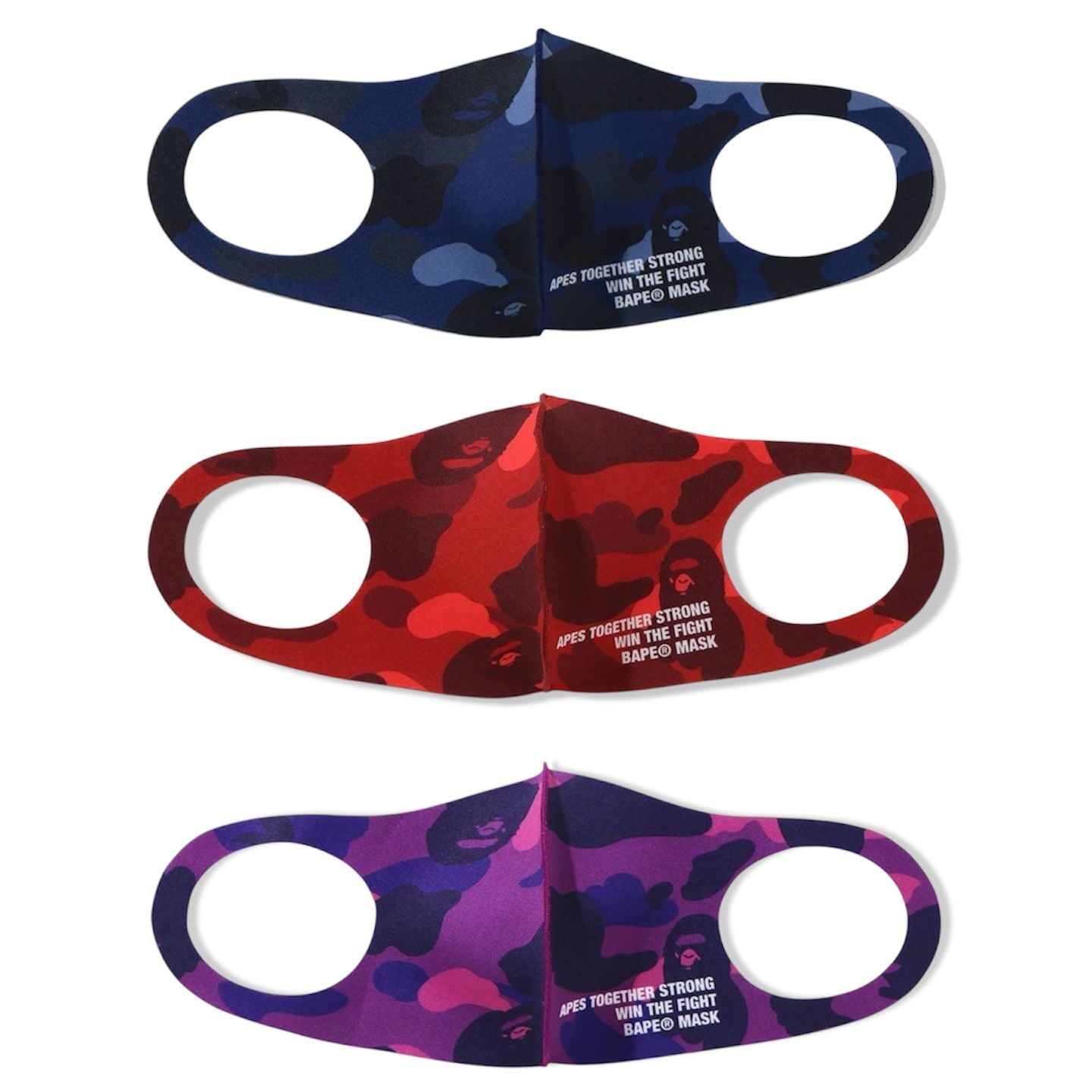 Bape Mask Color Camo (Pack Of 3) – Heat Factory