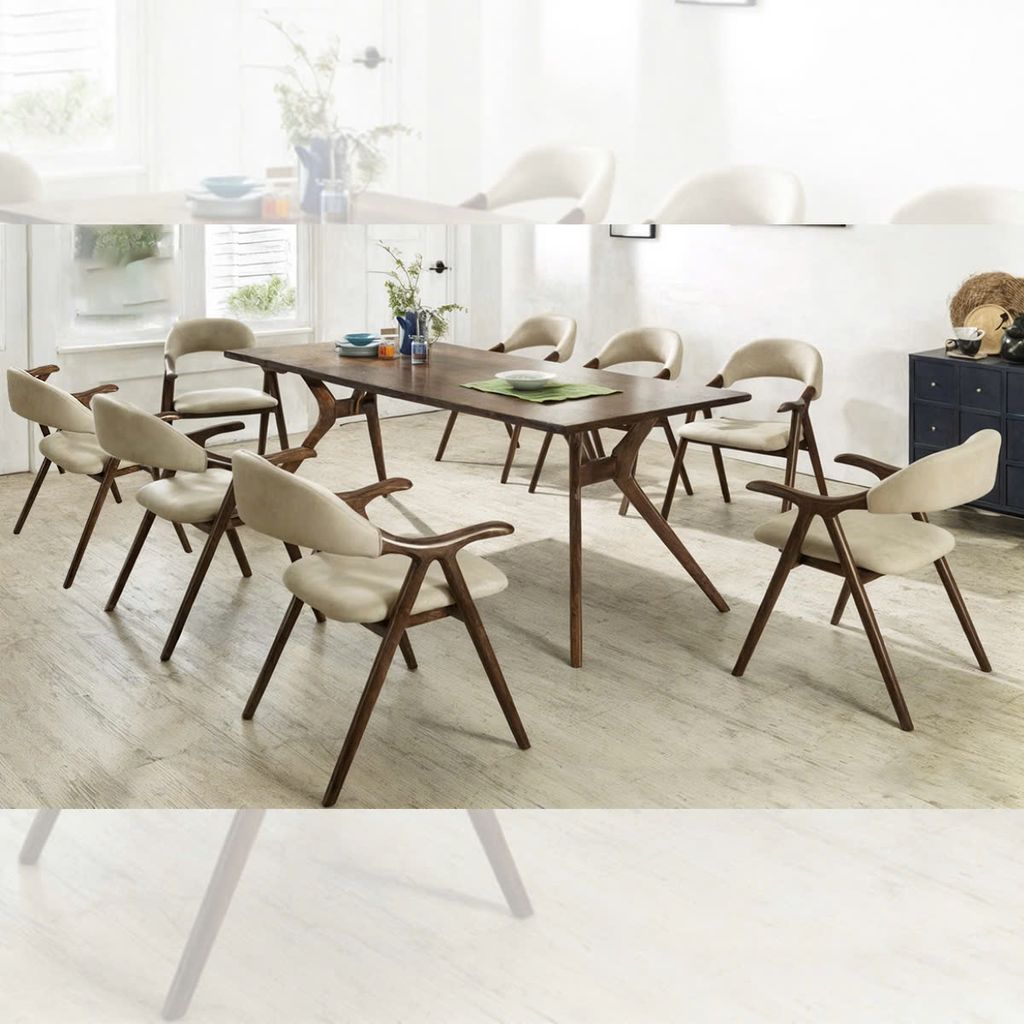 BỘ BÀN ĂN 8 GHẾ TAHOE WALNUT 1.8 – Chổi Xể - Nội Thất Xuất Âu Số 1 Việt Nam