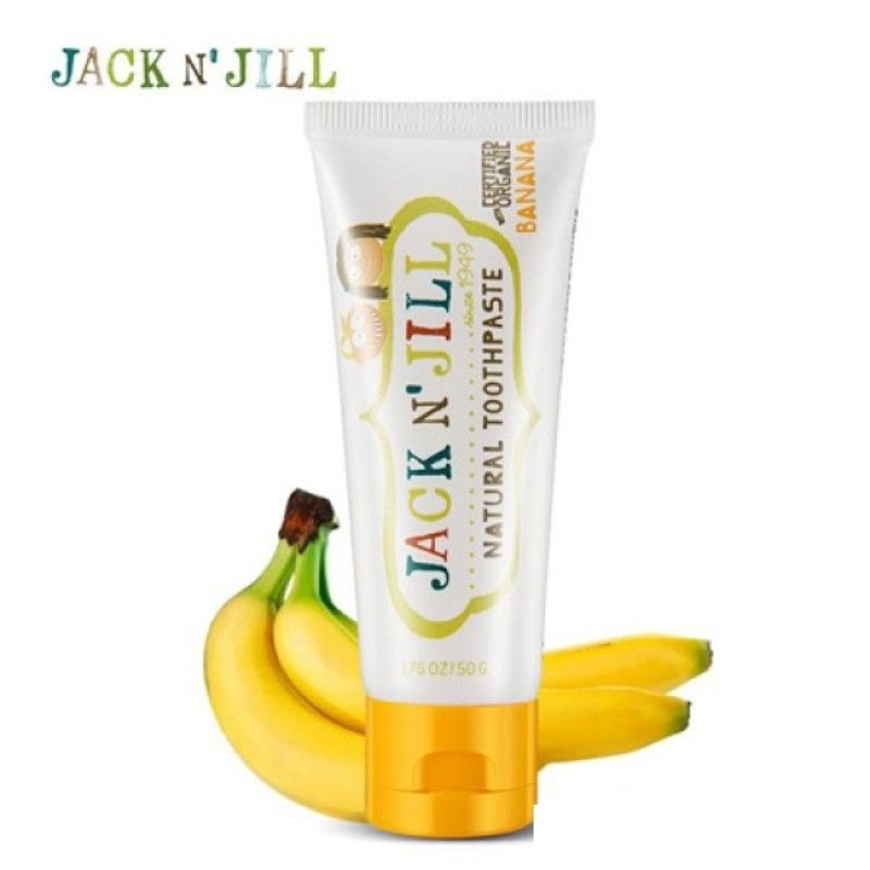 Kem đánh răng Jack N' Jill Úc 50g vị chuối cho bé từ 6 tháng – Hebemart.vn