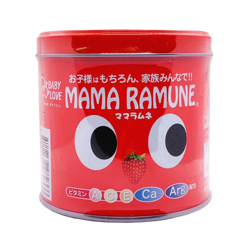 Kẹo cho trẻ biếng ăn Mama Ramune 200 viên của Nhật Bản (vị dâu ...