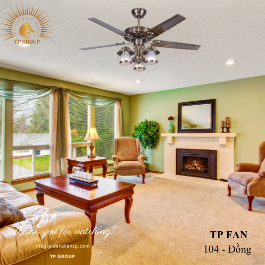 QUẠT TRẦN TP FAN 104 (LẮP ĐẶT MIỄN PHÍ)– Thế giới đèn điện TP