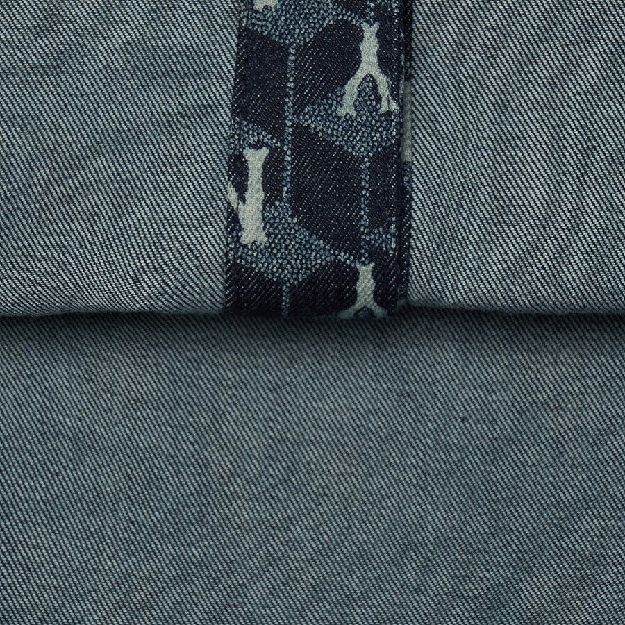 Áo sơ mi jeans MLB Cube MONOGRAM All Over – Sốp Phô Mai