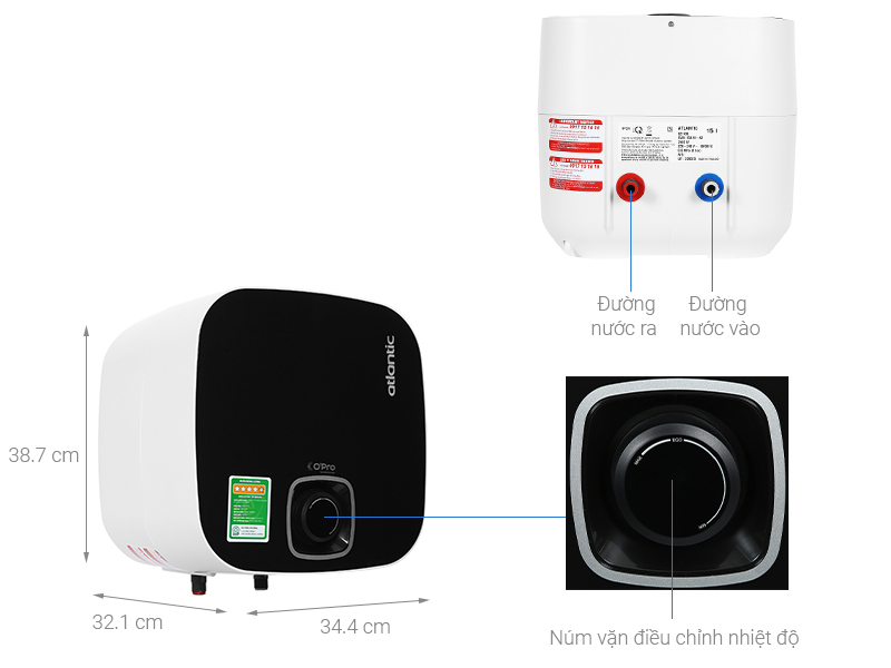 Nanto Plus 30L - Máy nước nóng Atlantic – Điện Máy Hào Kiệt