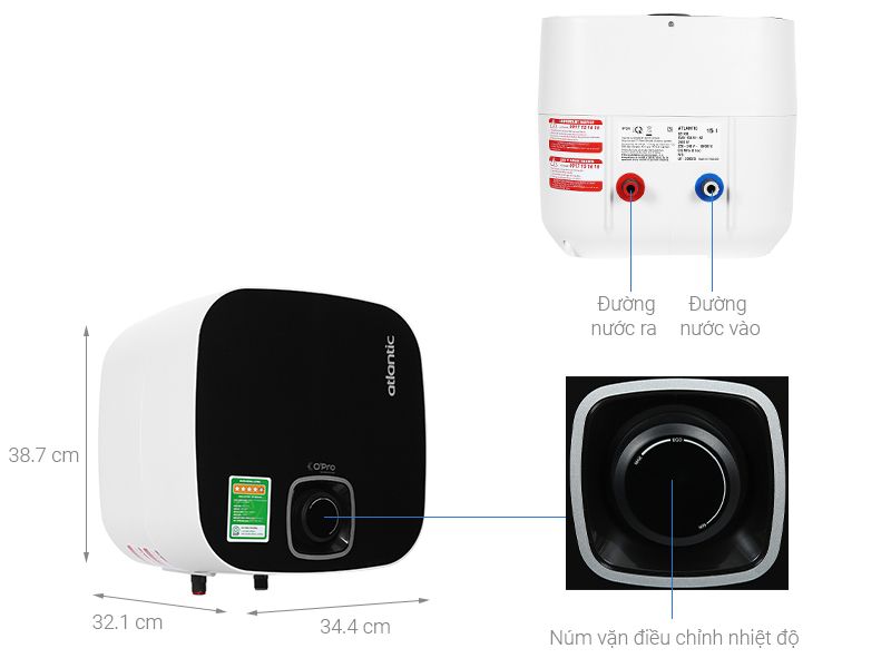 Nanto Plus 30L - Máy nước nóng Atlantic – Điện Máy Hào Kiệt
