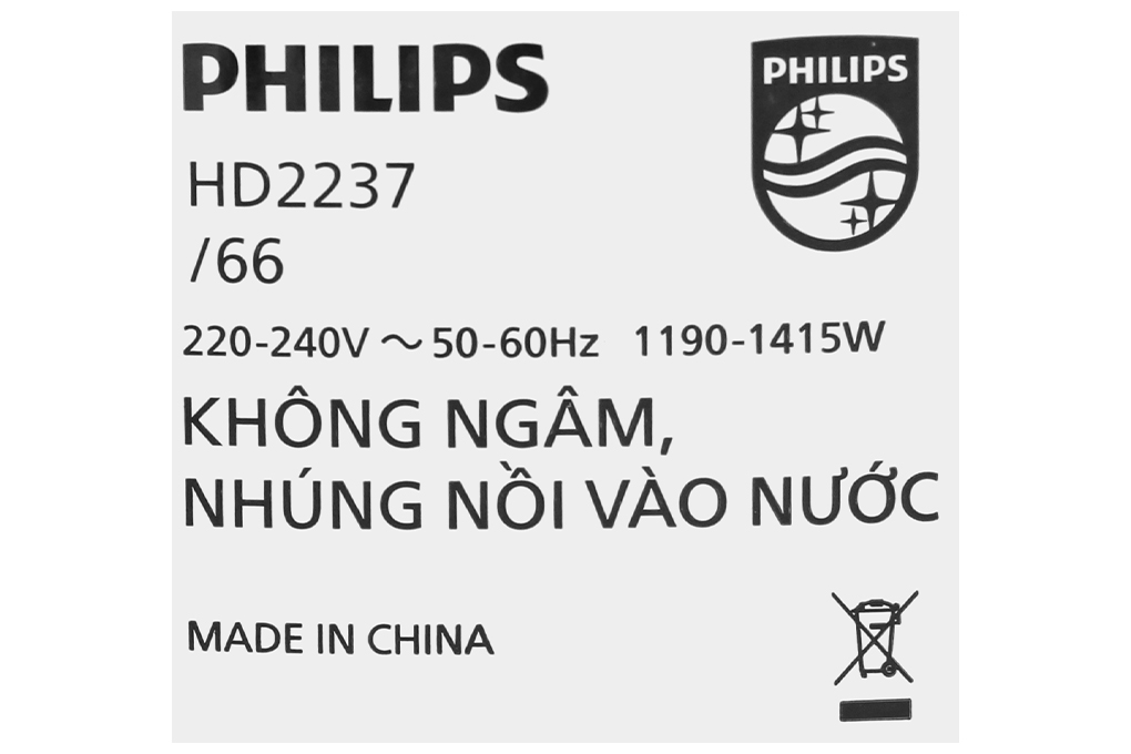 HD2237/66 - Nồi Áp Suất Điện Philips 6L – Điện Máy Hào Kiệt
