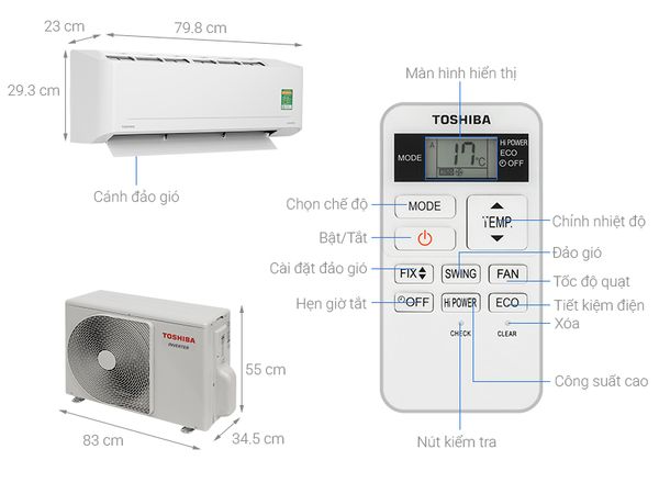 RAS-H18S5KCV2G-V - Máy Lạnh Toshiba Inverter 2 HP – Điện Máy Hào Kiệt