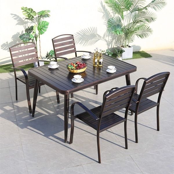 Bộ bàn ghế sân vườn HPBN46 + Ghế K1 – Nội Thất Luxvie