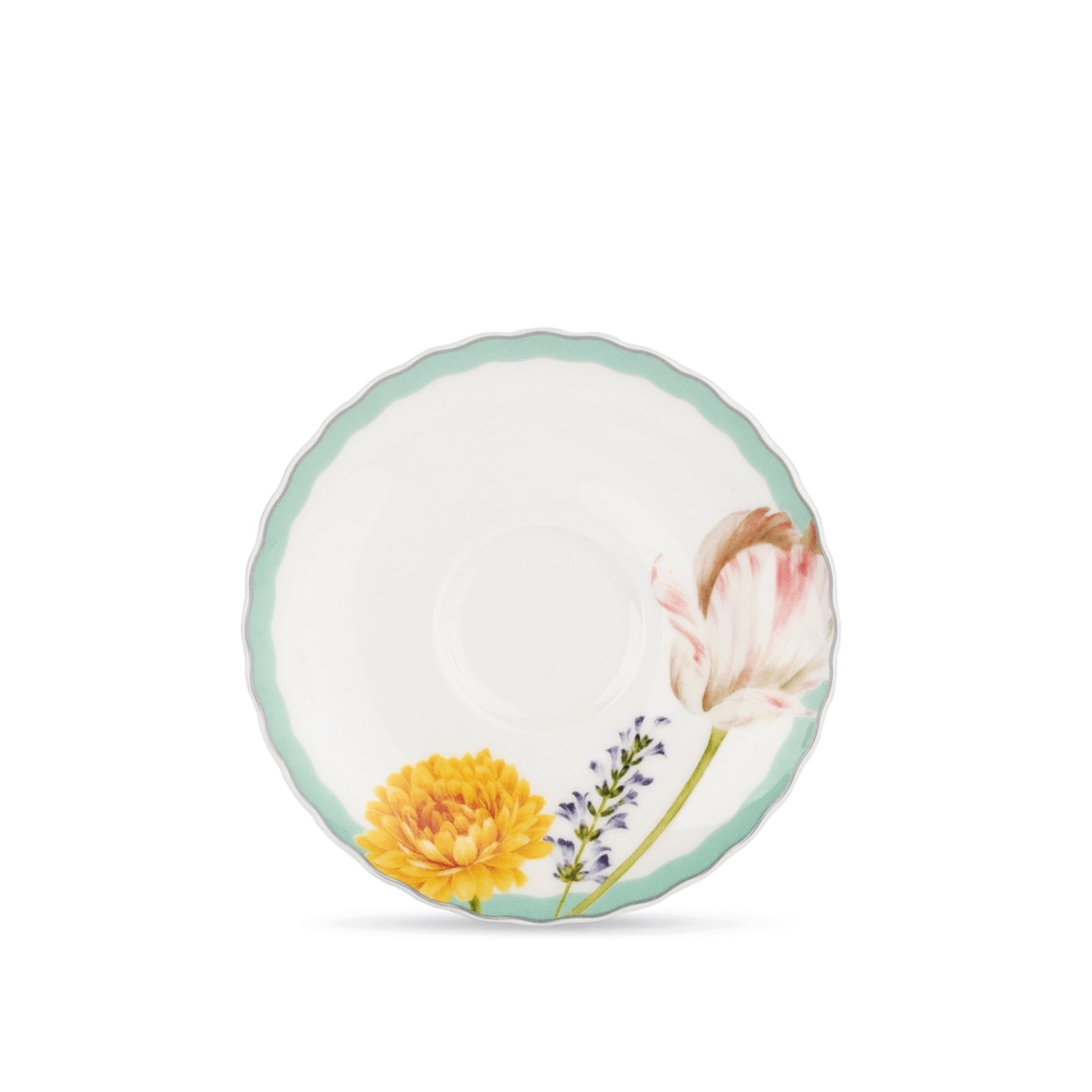 Đĩa lót chén (tách) trà dáng loe 180ml, đường kính 13,9cm | Coco Fleur – Noritake Vietnam