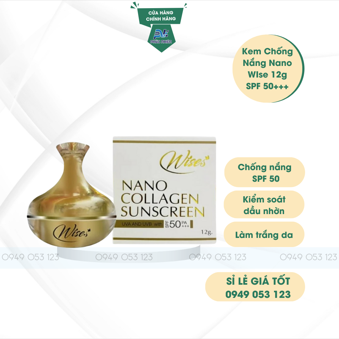 Kem Chống nắng Nano WIse 12g SPF 50+++ – Siêu Thị Hàng Thái Phúc Nhiên