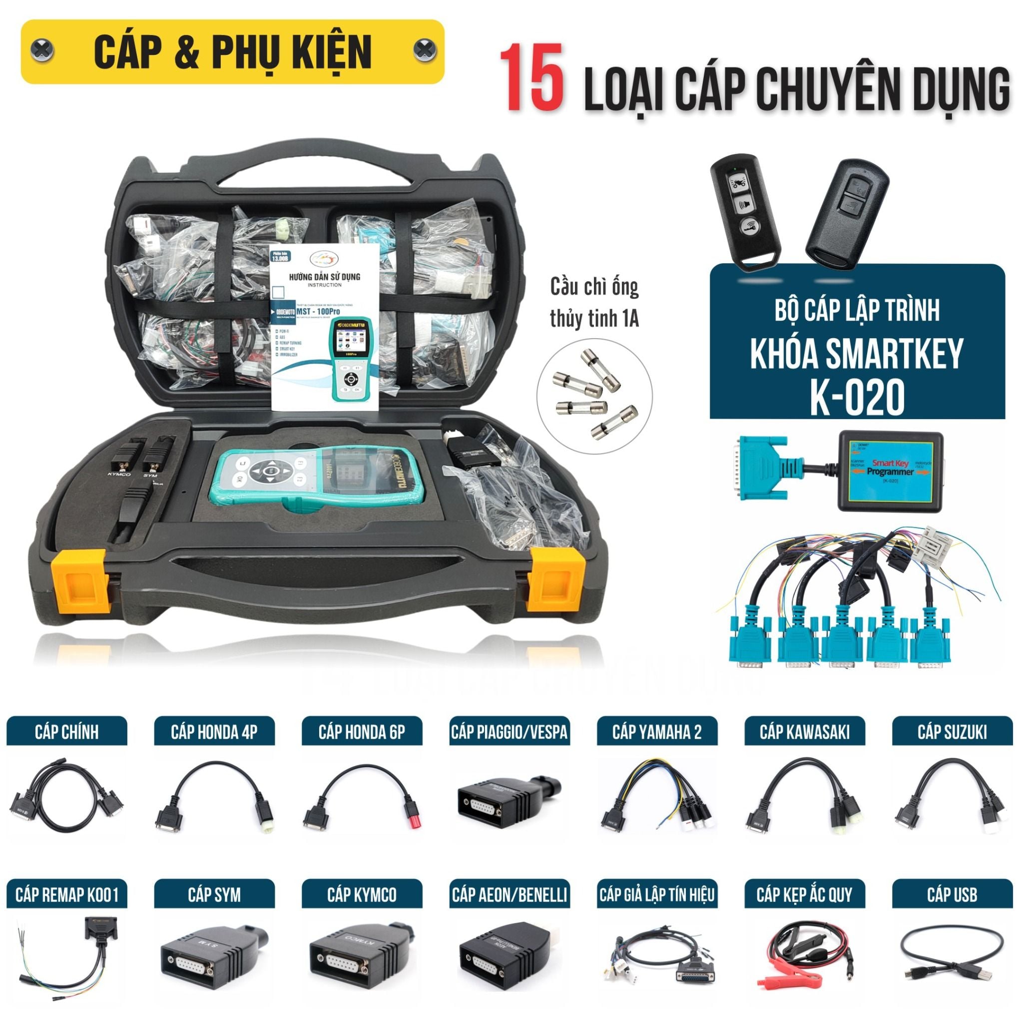 Máy đọc lỗi xe máy MST100 Pro Phiên bản V13.00 - 2024 - Minh Phong Auto