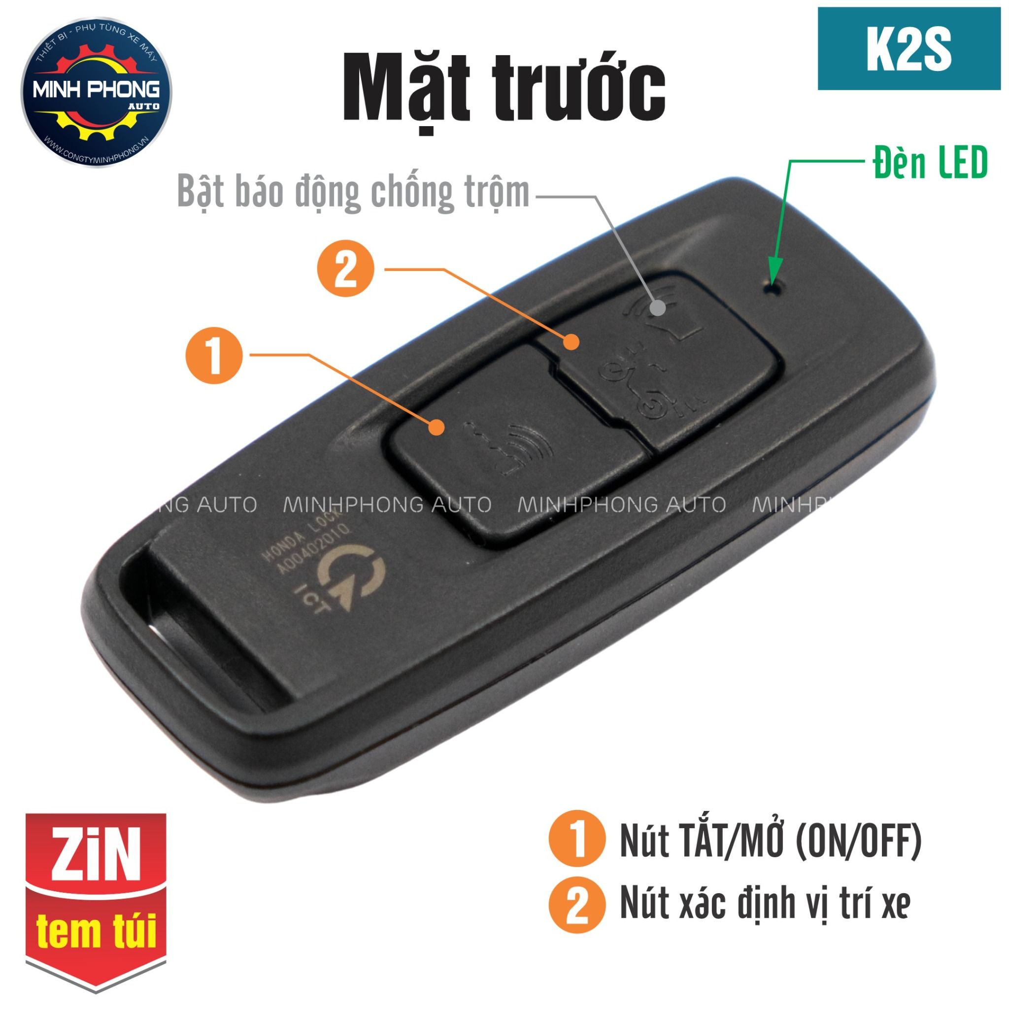 Khiển (FOB) ZIN Honda K2S - Minh Phong Auto