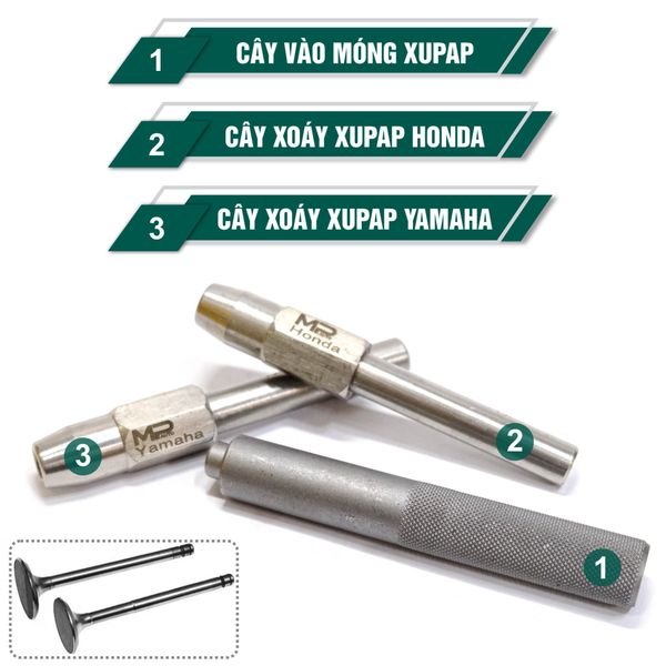 Cây xoáy xupap và Cây vào móng xupap Honda & Yamaha ( supap / xu pap ...