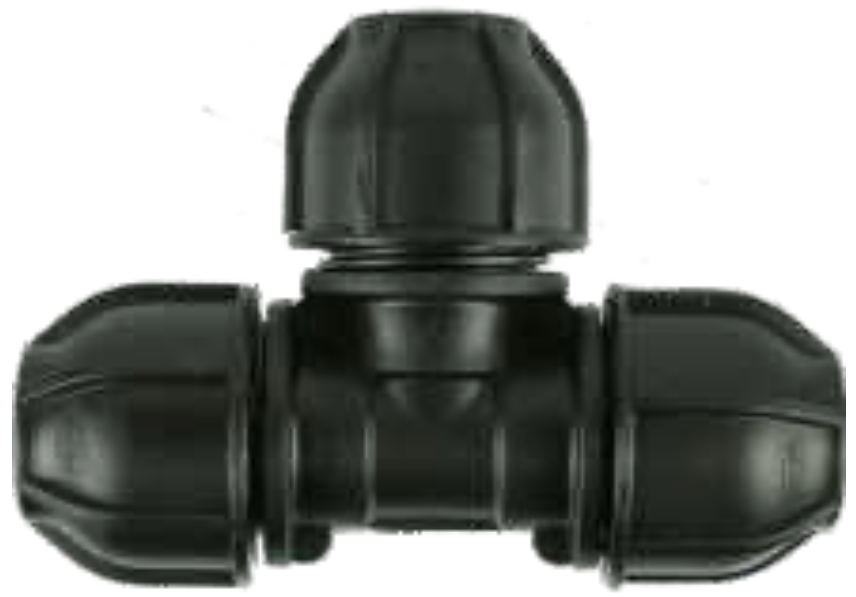 Ba chạc 90 độ PE phun DN63 PN16 – Ống nhựa Á Châu