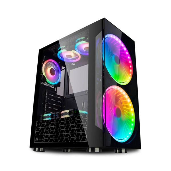 Case Golden Fied N23 (RGB+Điều khiển, Mặt cường lực, Vách Mica)