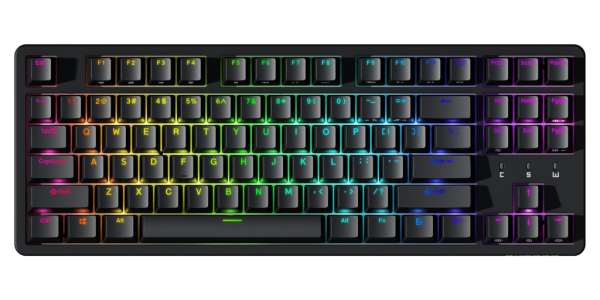 Bàn Phím Cơ Không Dây Durgod Cavalry 87 Black Kailh Turbo Red Switch