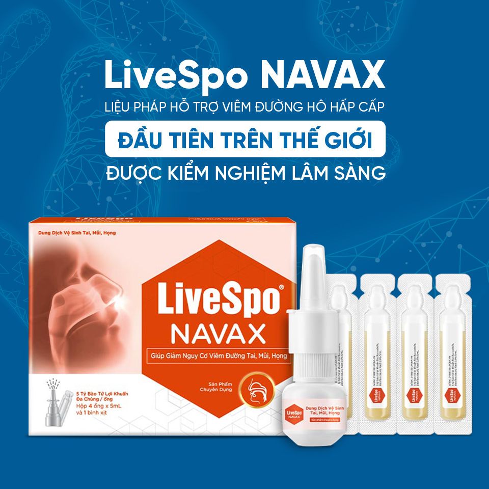 LIVESPO NAVAX - Dung dịch vệ sinh tai, mũi, họng - Sản phẩm chuyên dụ ...