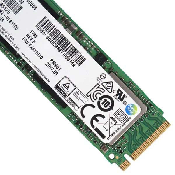 SSD Samsung NVMe PM9A1 M.2 PCIe Gen4 x4 512GB MZ-VL25120 – PCX