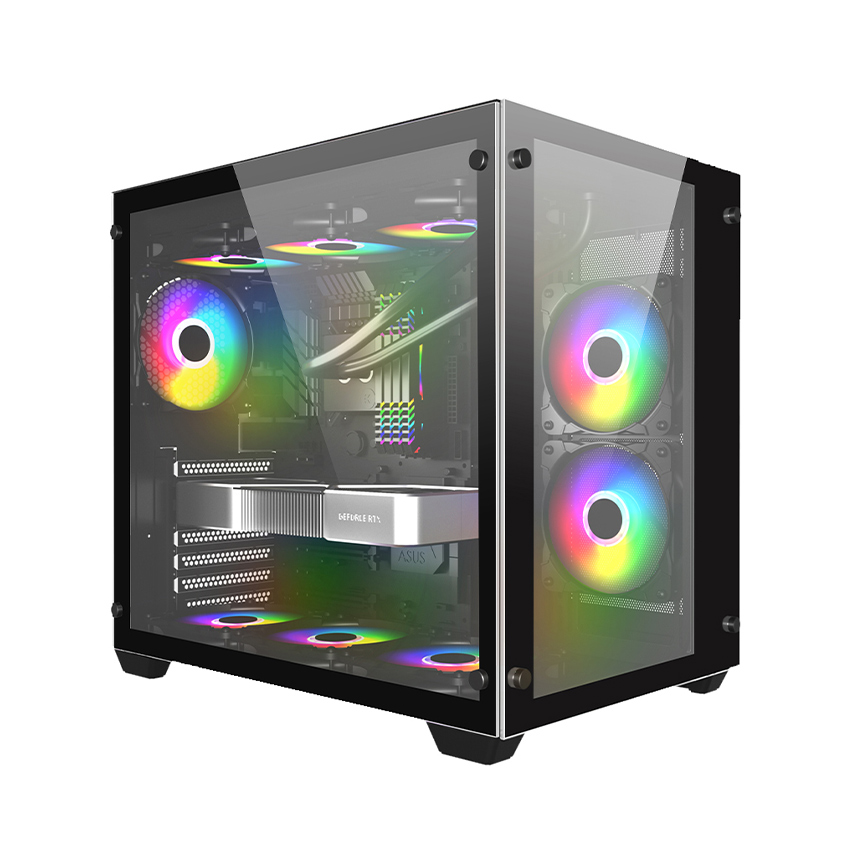 Vỏ Case 1stPlayer MegaView MV7 Black ATX – PCX® Máy tính chuyên nghiệp