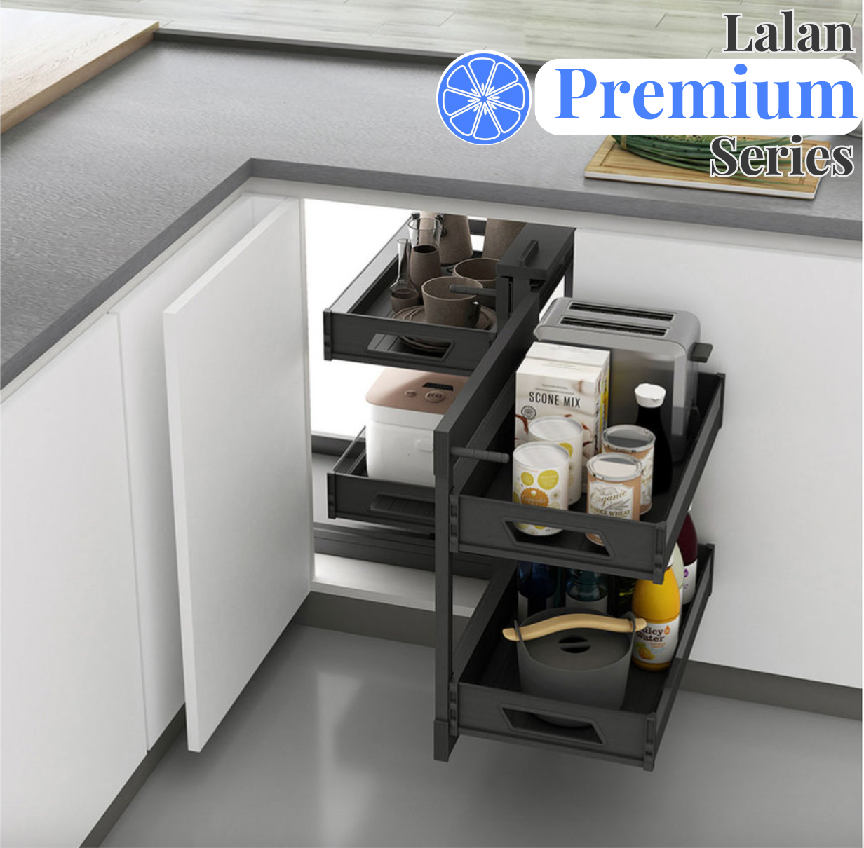 KỆ LIÊN HOÀN GÓC L HỢP KIM NHÔM – Lalan