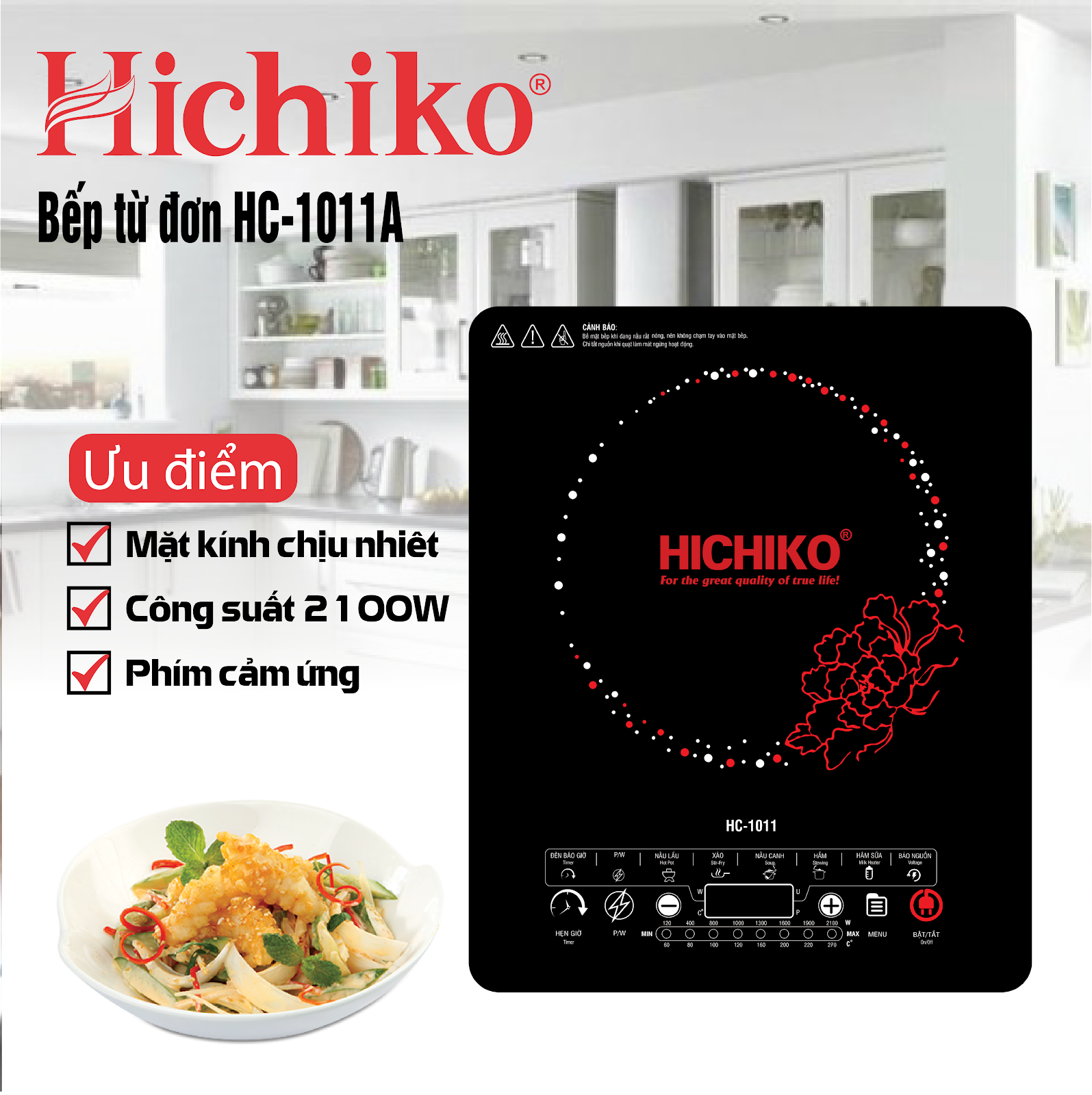 Bếp từ Hichiko HC-1011A| Giá rẻ chính hãng, miễn phí vận chuyển – Điện máy Chuyên Quyên