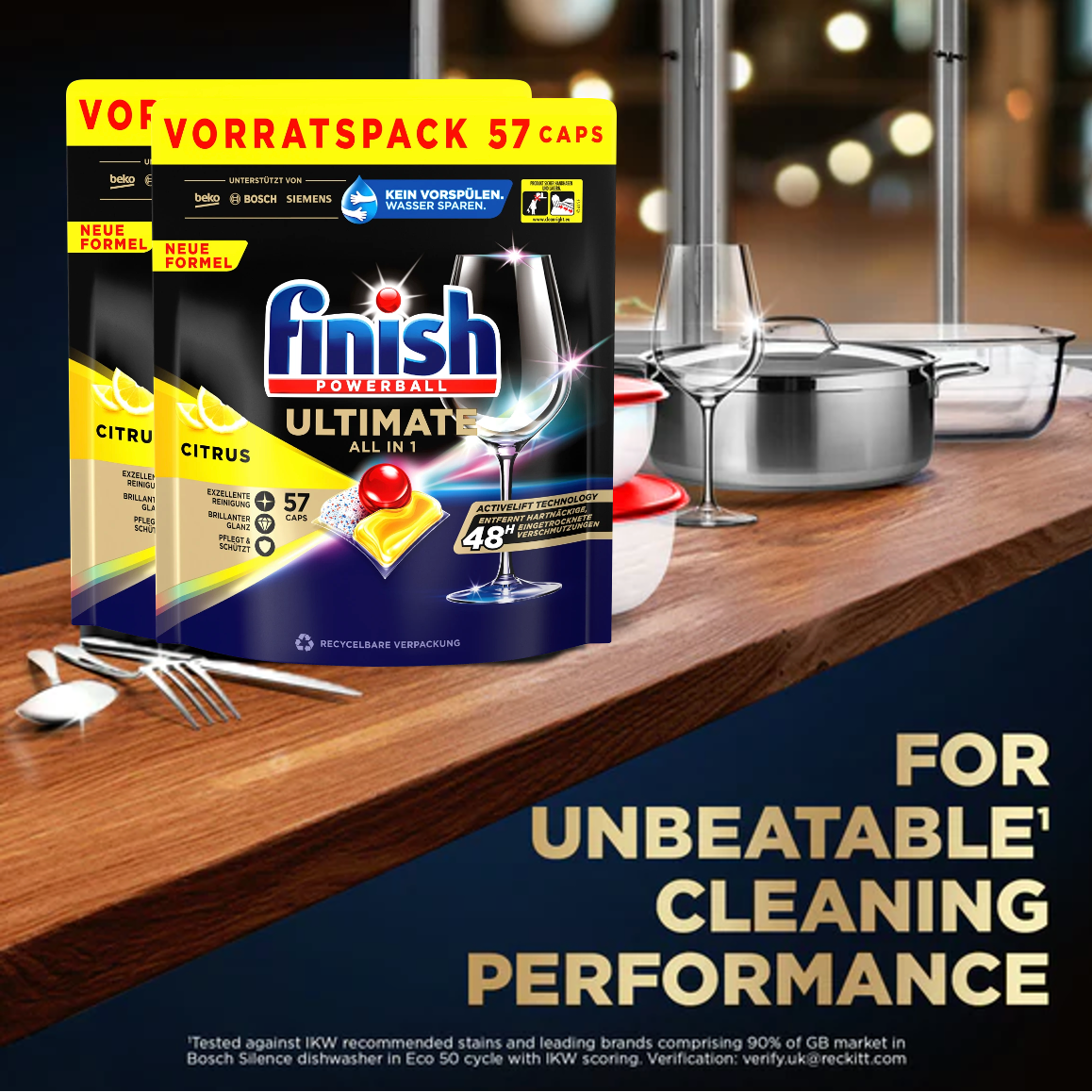 Viên rửa bát Finish Ultimate All in 1 hương Chanh - Túi 57 viên – Gia ...