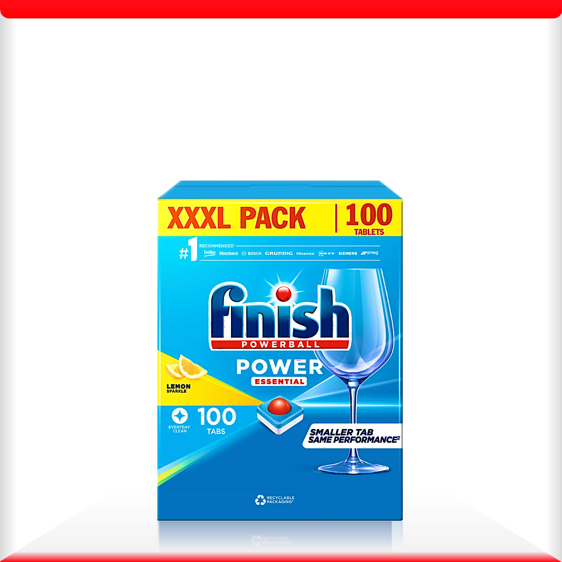 Viên rửa bát Finish All in 1 Power Essential 6 chức năng, hương Chanh ...