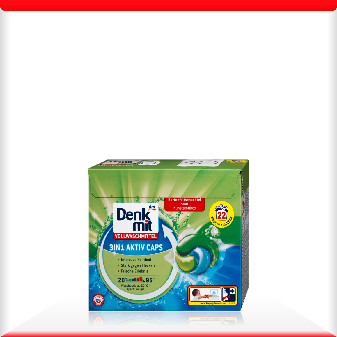 Viên giặt xả quần áo Denkmit 3.1 - Hộp 22 viên – Gia Dụng Châu Âu