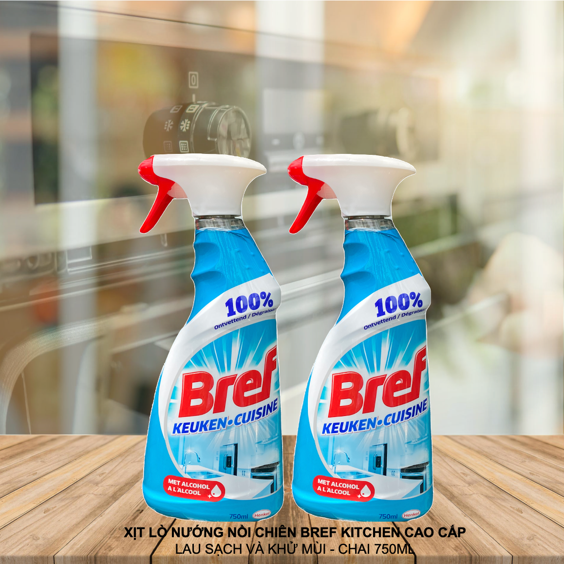 Xịt vệ sinh lò nướng nồi chiên Bref Kitchen – Gia Dụng Châu Âu