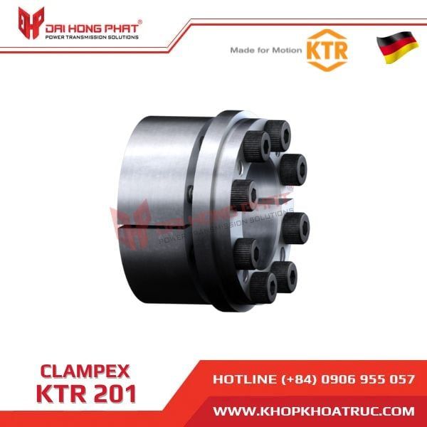 KHỚP KHÓA TRỤC CLAMPEX KTR 201 - CLAMPING SETS