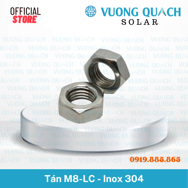Tán M8 Inox 304 | VUONG QUACH SOLAR - 0934951169 – VƯƠNG QUÁCH SOLAR