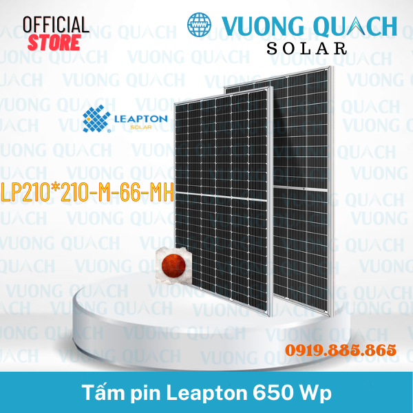 Tấm Pin Năng Lượng Mặt Trời - Leapton Solar 650W - VUONG QUACH SOLAR ...