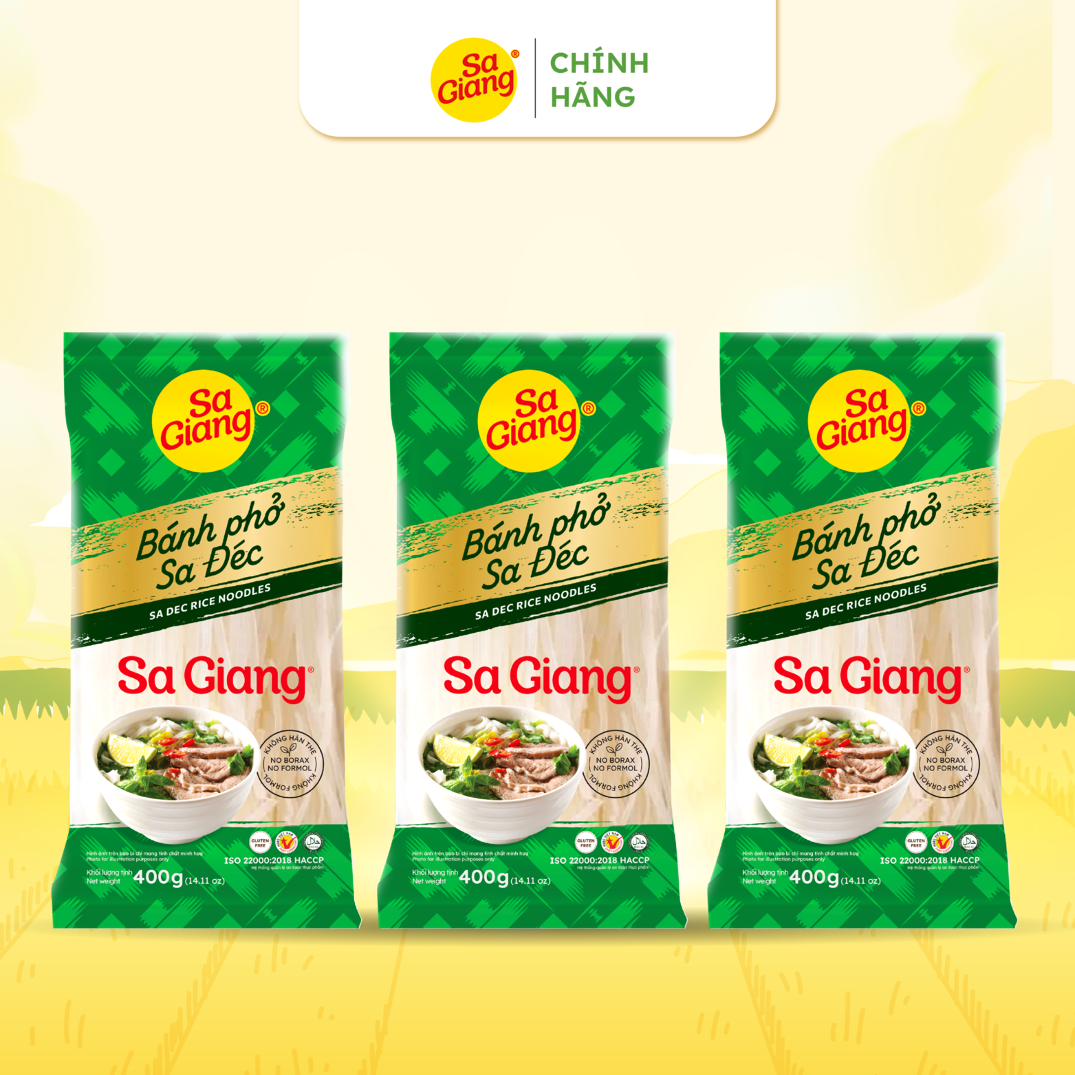 [SA GIANG] - Bánh Phở Sa Đéc 400g – Sa Giang