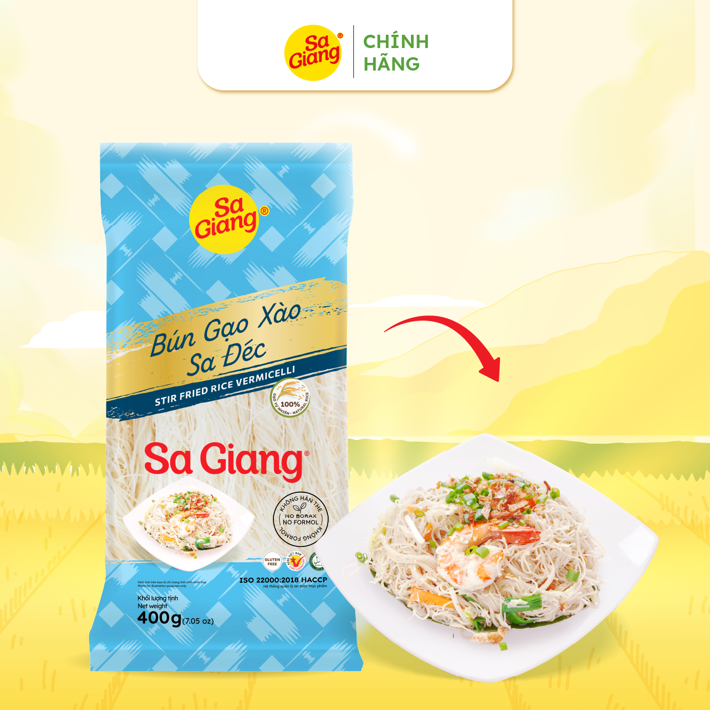 [SA GIANG] - Bún Gạo Xào Sa Đéc 400g – Sa Giang